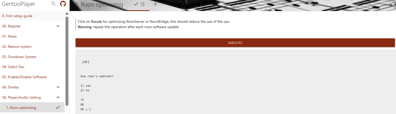 Mano ULTRA - How do I configure Gentoo Player ? | Magna Hifi