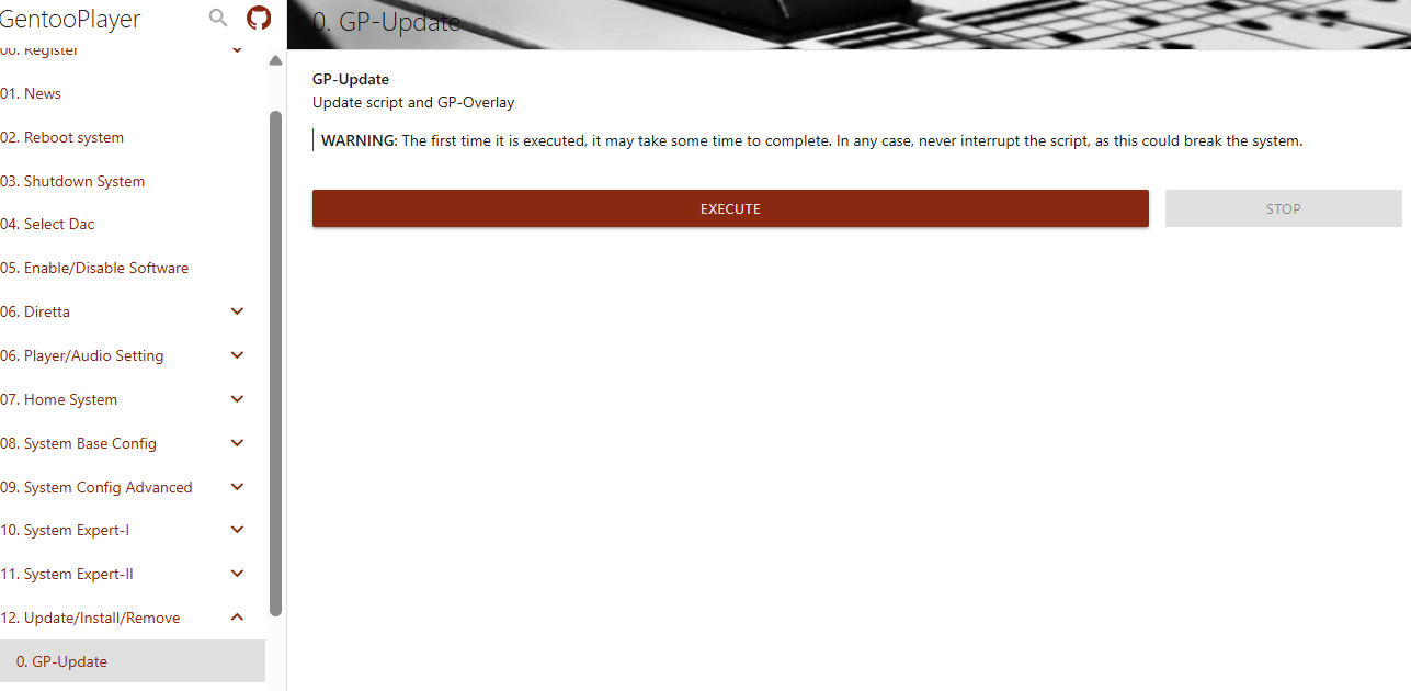 Mano ULTRA - How do I configure Gentoo Player ? | Magna Hifi